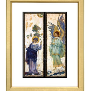 The Annunciation by Mikhail Nesterov 1911 – 4 Sizes – Vintage Catholic ...