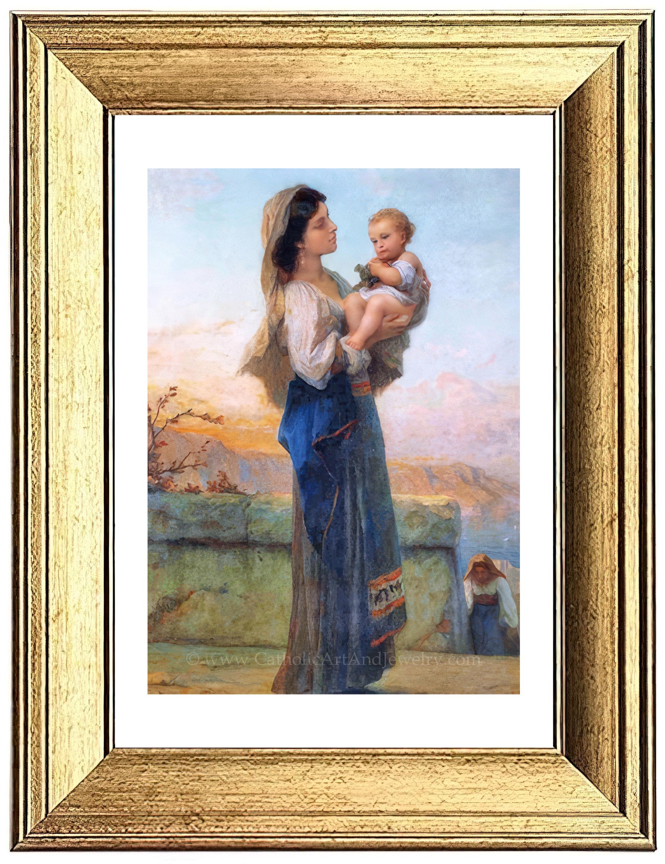 Madonna and Child Print by Adolphe Jourdan - Etsy