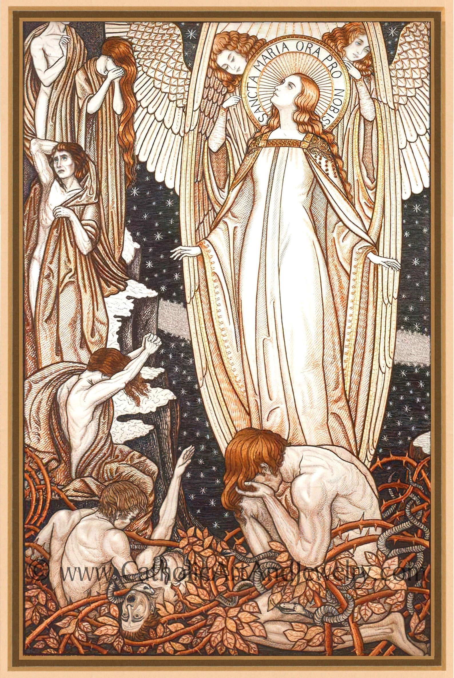 Holy Mary Pray for Us Sancta Maria Ora Pro Nobis Loreto - Etsy