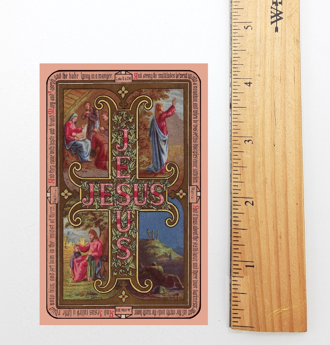 Holy Name of Jesus Restored Vintage Holy Card Pack of - Etsy