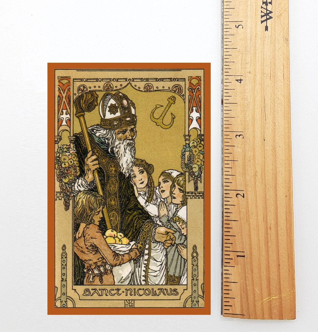 Saint Nicholas - Christmas Holy Card #24 – the Original Santa Claus ...