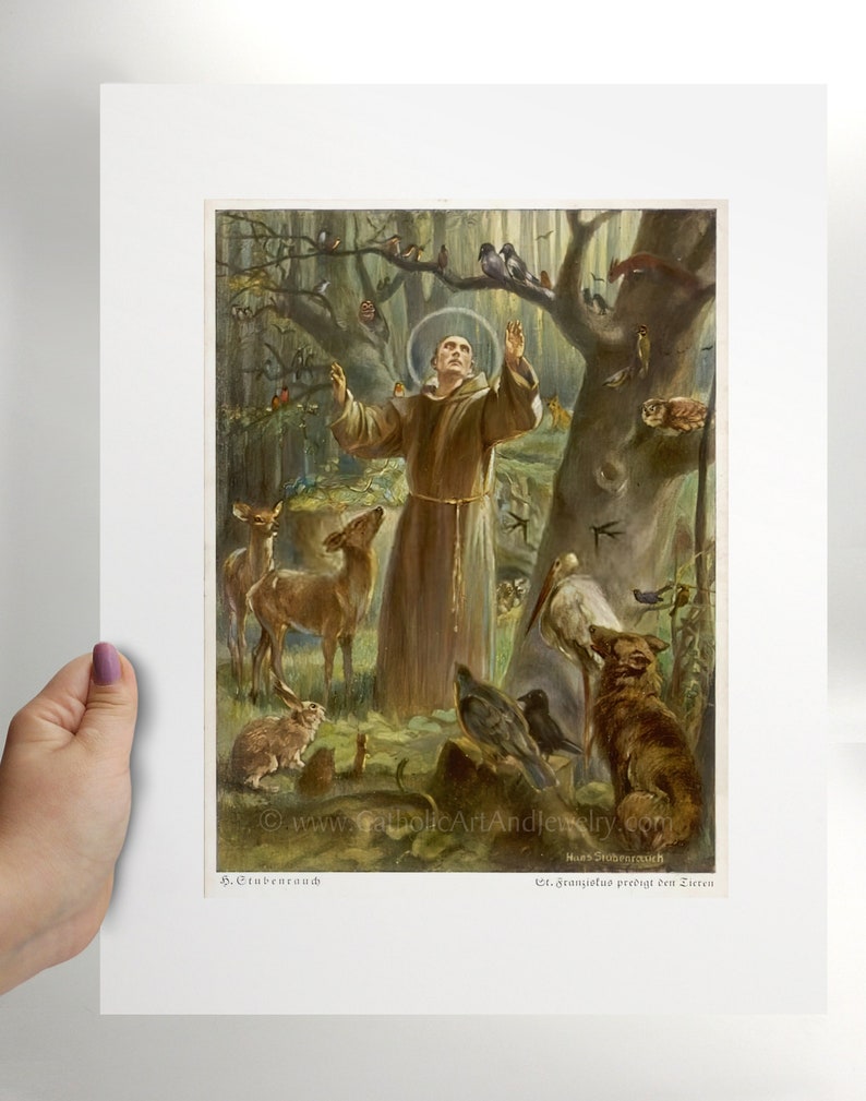 St. Francis of Assisi Preaching to the Birds – Hans Stubenrauch – 3 ...