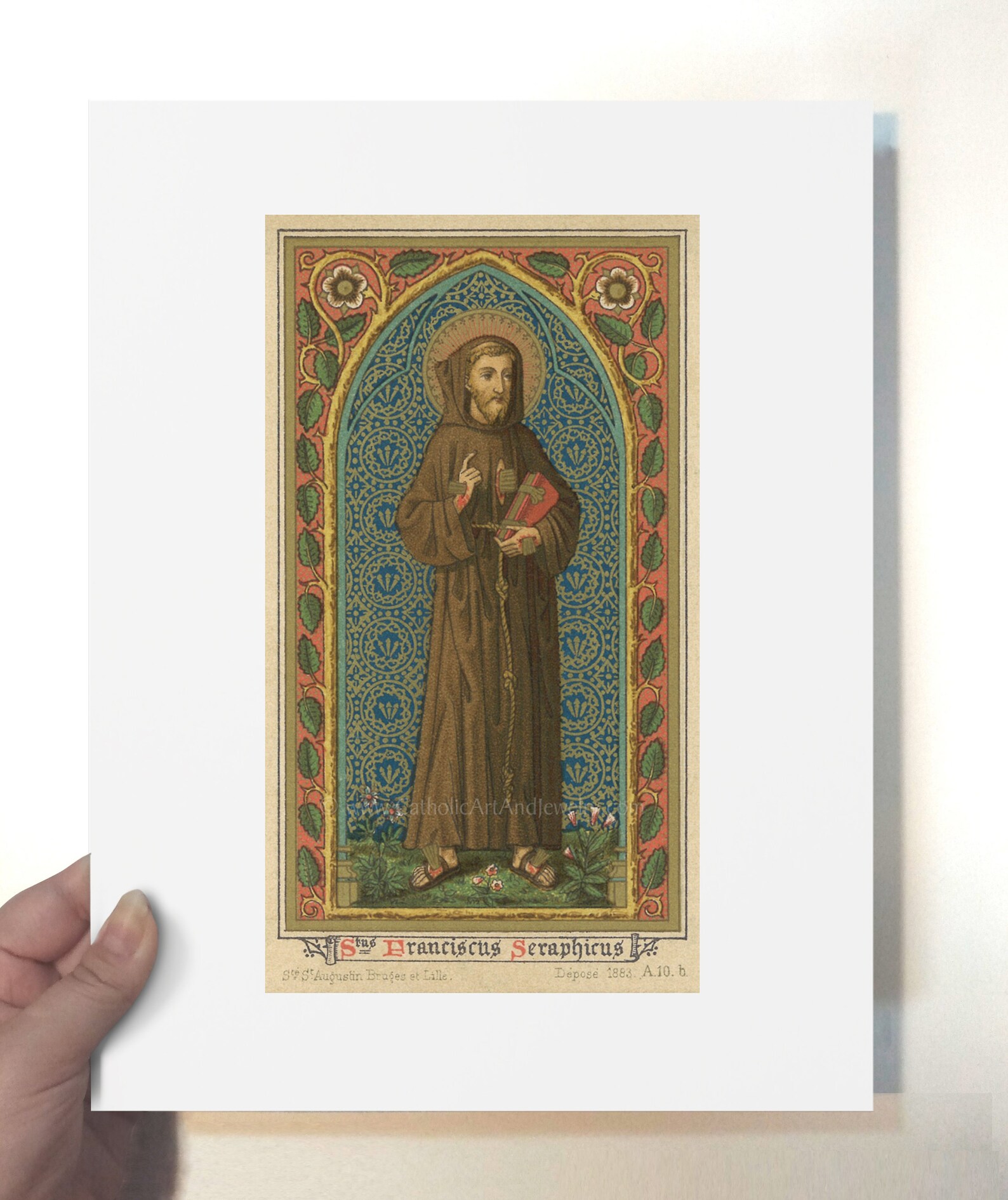 Saint Francis of Assisi – 3 Sizes – St. Franciscus Seraphicus – Based ...