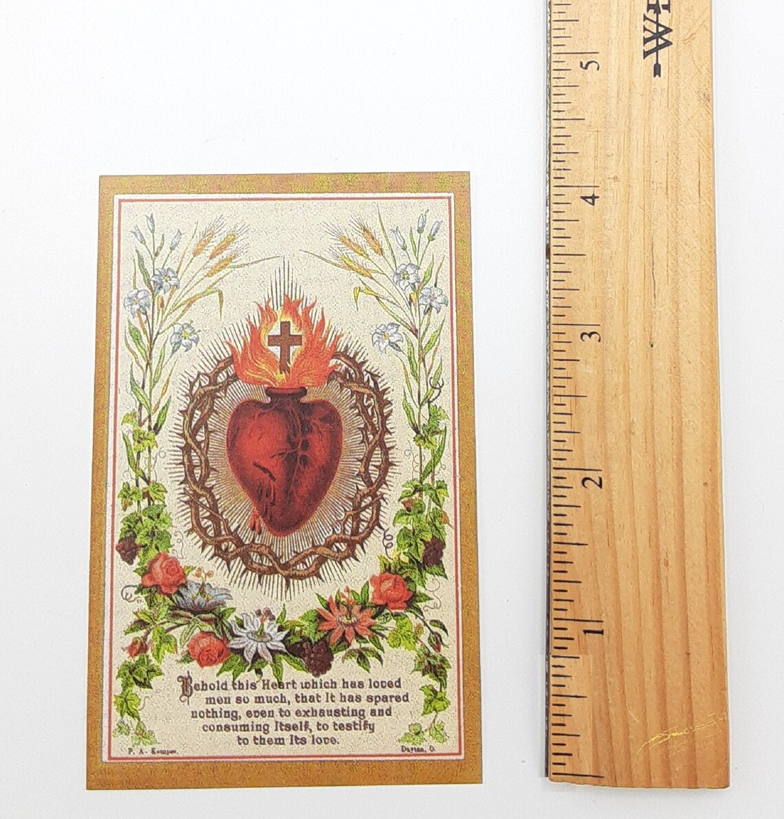 Holy Card Sacred Heart of Jesus Pack of 10/100/1000 | Etsy