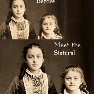 St. Therese & Her Sister Celine Martin – Exclusive Photo Restoration ...