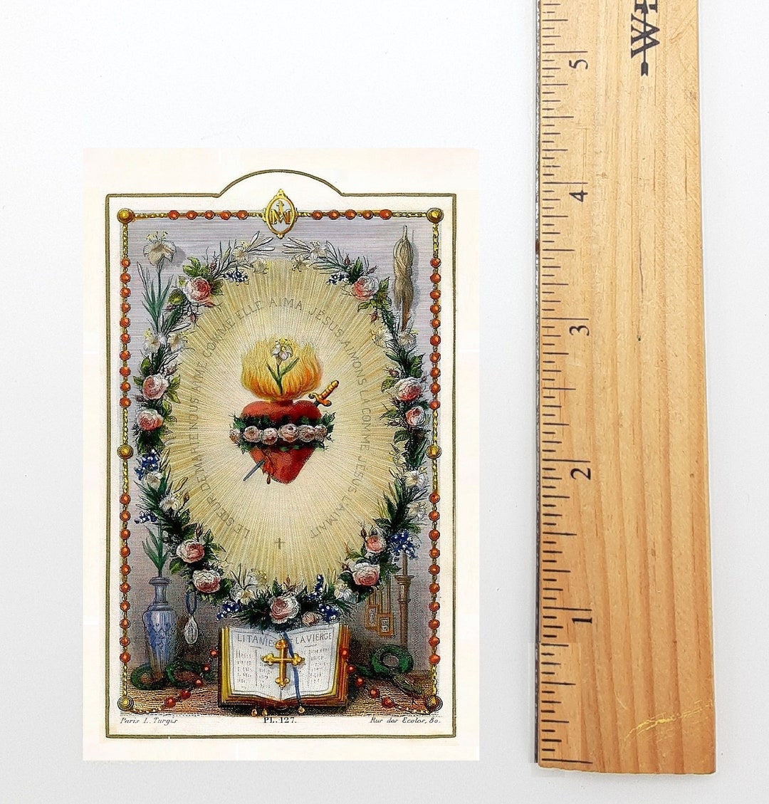 Rosary Holy Card – Pack of 10/100/1000 – Restored Vintage Holy Card - Etsy