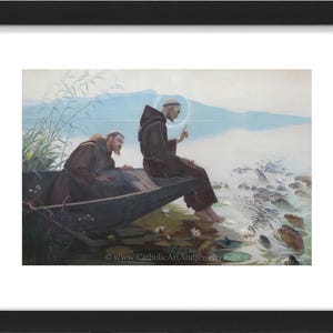 St. Anthony of Padua Preaching to the Fish – Edouard Jerôme Paupion ...