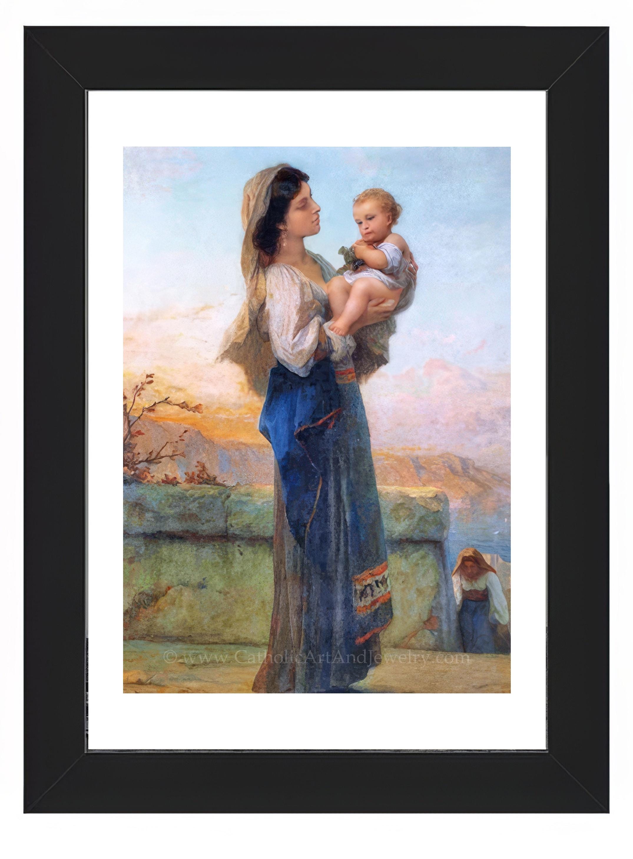 Madonna and Child Print by Adolphe Jourdan - Etsy