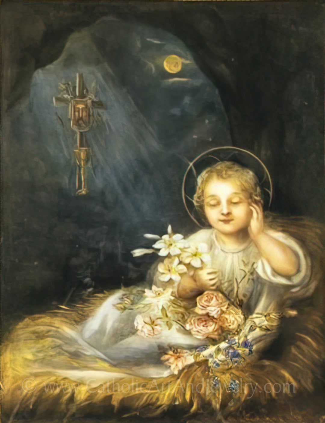 St Therese's Dream of the Child Jesus – Painting by St Therese of ...