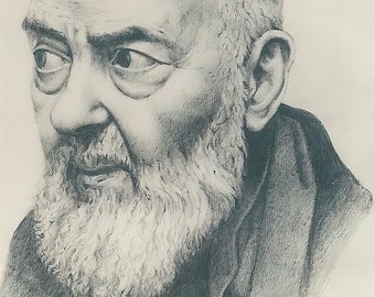 Padre Pio Icon - Etsy UK