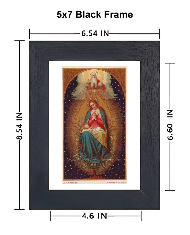 Tree of Jesse With Mary and Jesus – Based on a Vintage Holy Card ...
