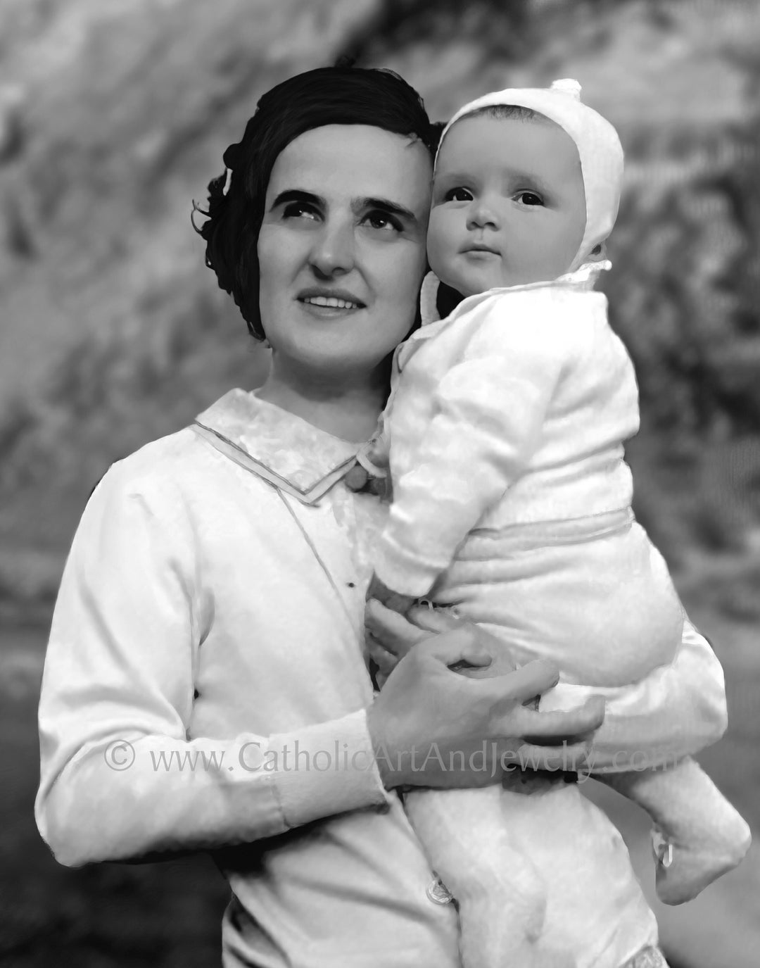 St Gianna Molla Exclusive Photo Restoration Catholic Art Print Catholic T Etsy