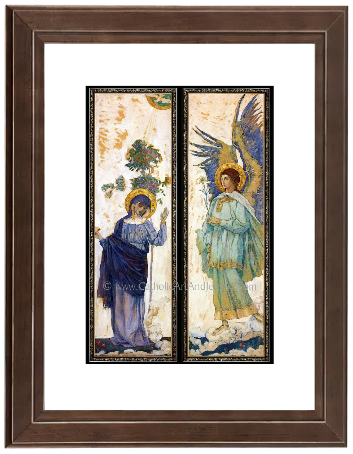 The Annunciation by Mikhail Nesterov 1911 4 Sizes Vintage - Etsy