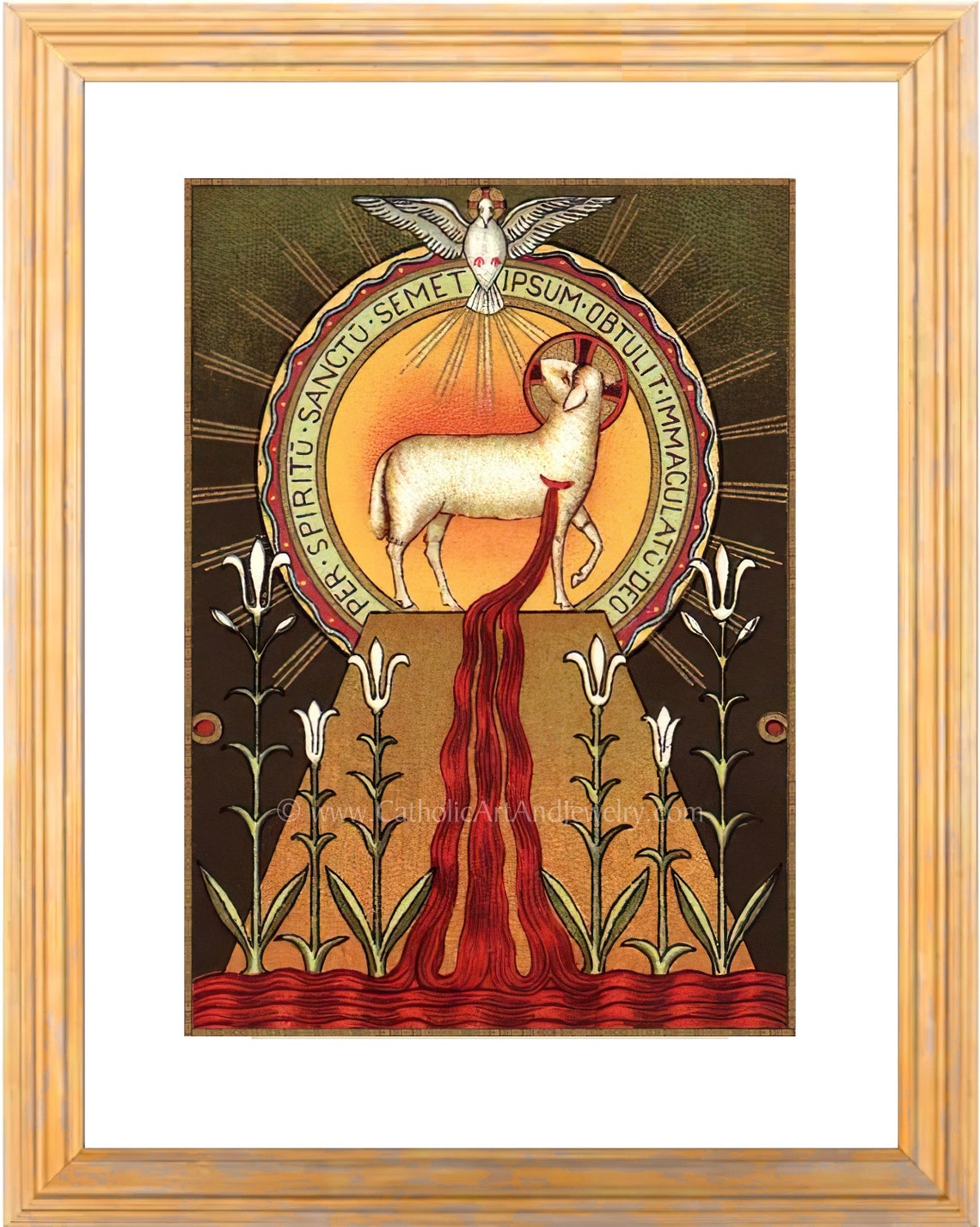 Blood of the Lamb –3 Sizes – Benedictine Beuron Art – Catholic Art ...