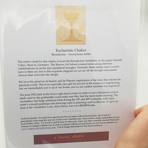 Eucharist and Chalice – 3 Sizes – Based on a Vintage French Holy Cared ...