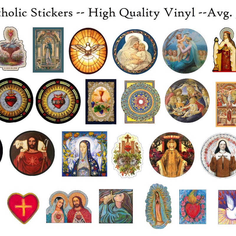 Catholic Stickers - Etsy
