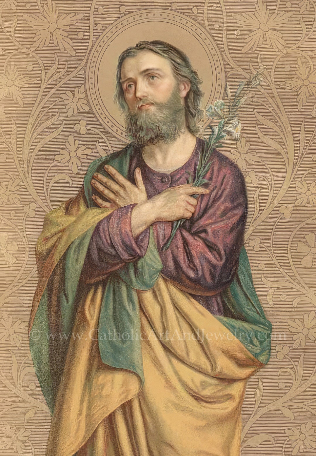 New! St. Joseph, Pure of Heart – Catholic Art Print – Catholic Fathers ...