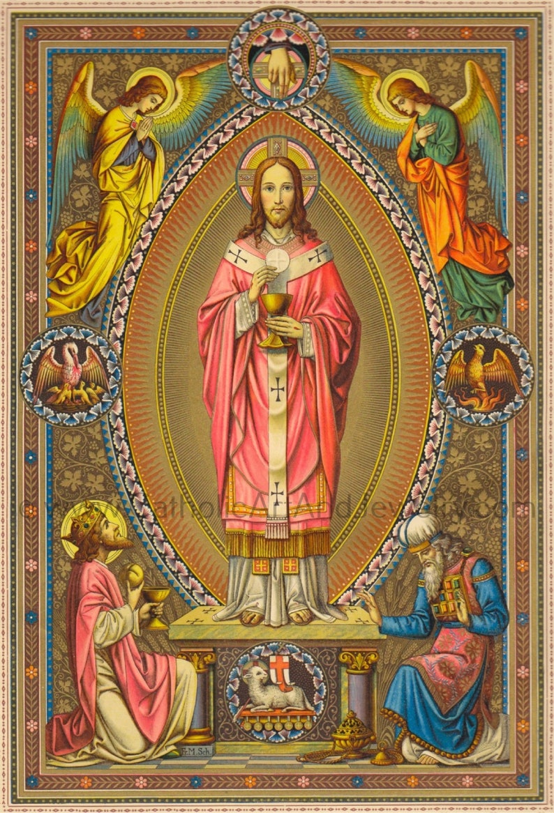 Christ the High Priest by Max Schmalzl, From a Roman Missal – Catholic ...