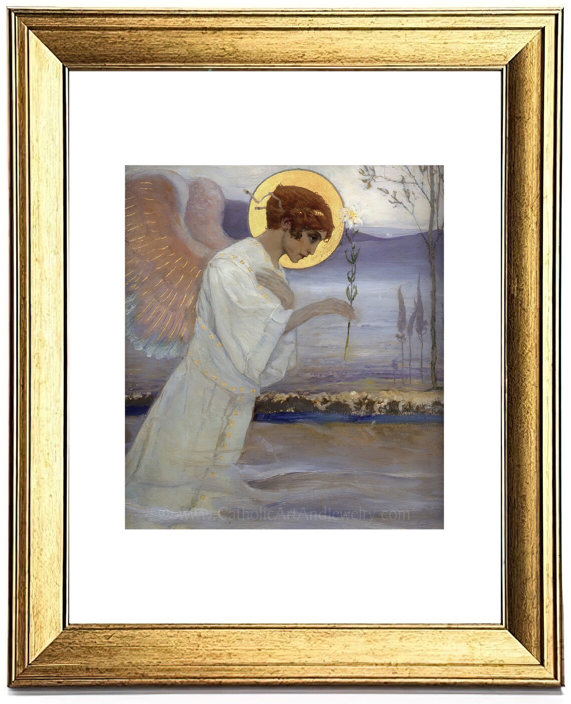 The Annunciation: the Angel Gabriel by Mikhail Nesterov 3 - Etsy
