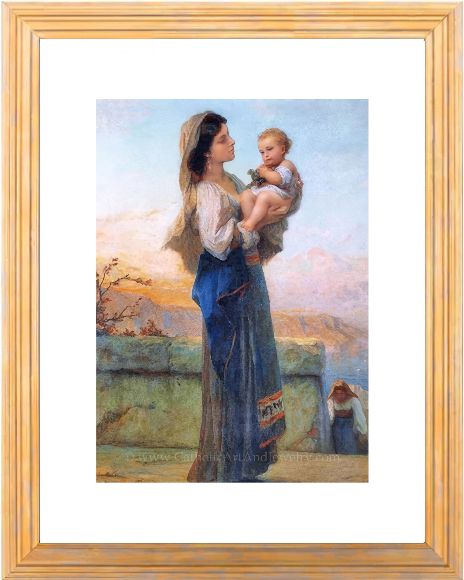 Madonna and Child Print by Adolphe Jourdan - Etsy