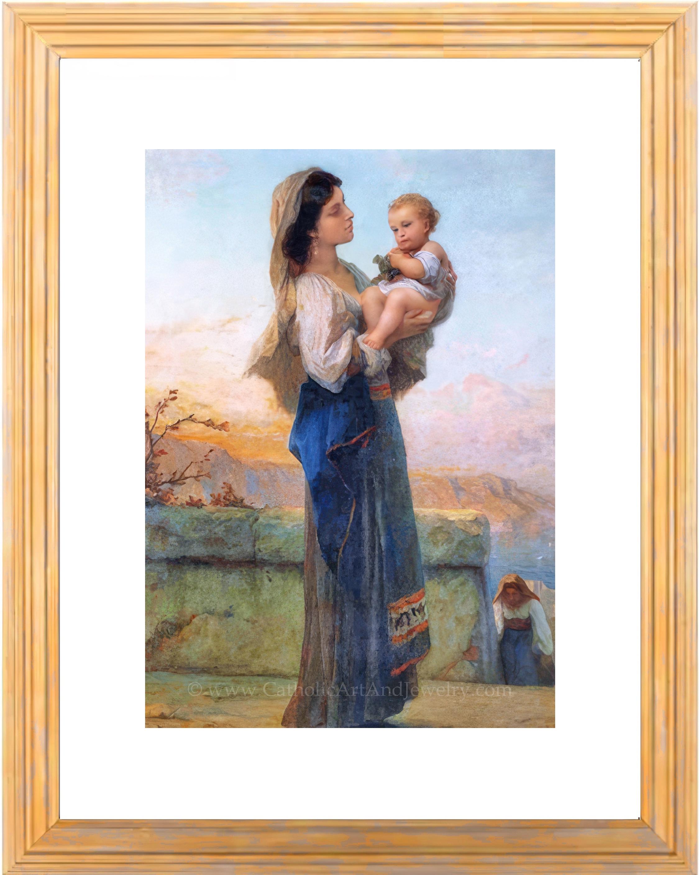 Madonna and Child Print by Adolphe Jourdan - Etsy