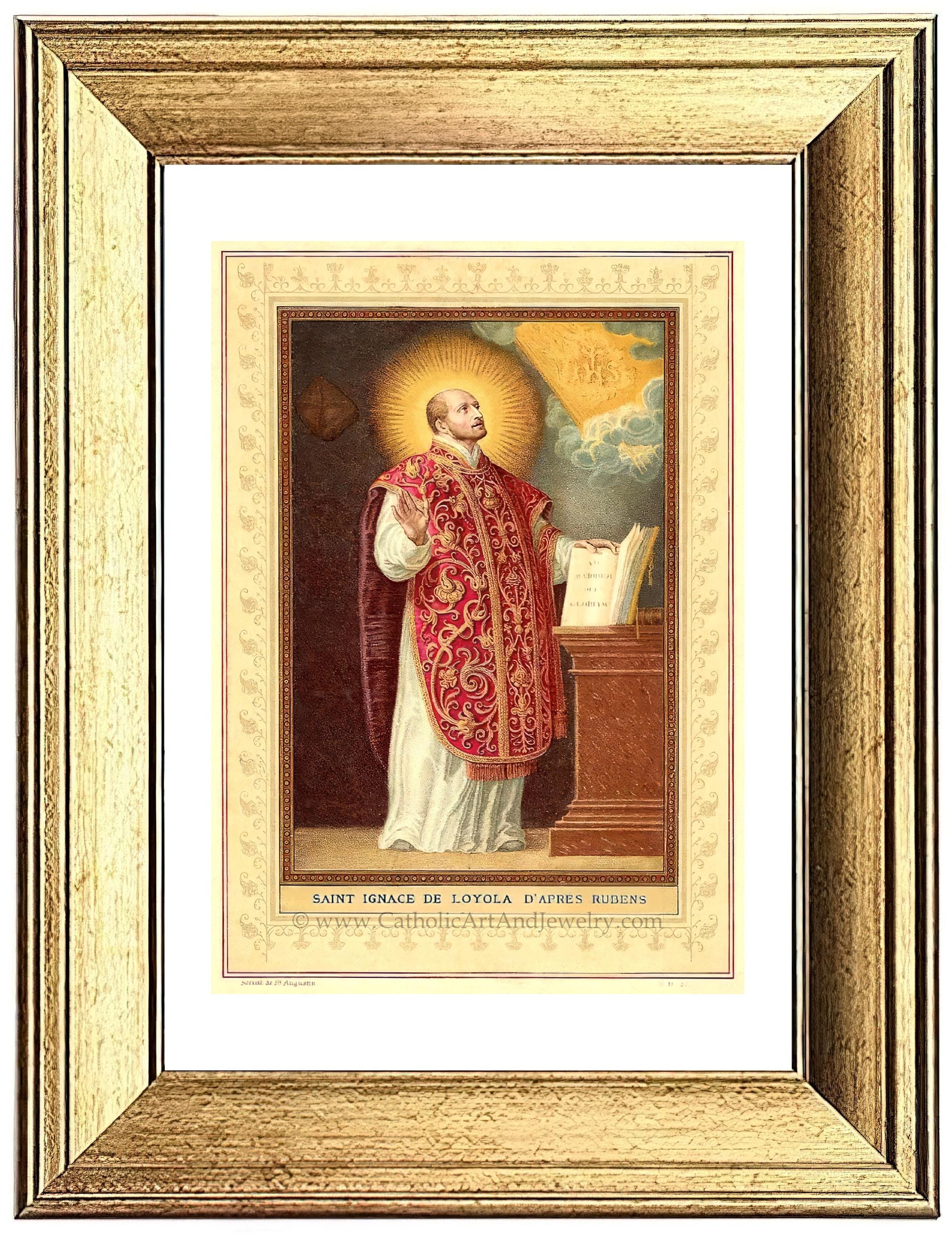 St. Ignatius of Loyola – Based on a 19th Century Lithograph – After ...