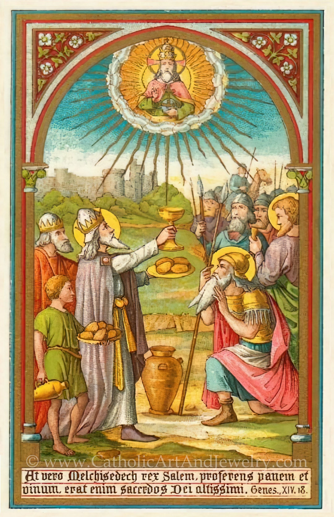 Melchizedek – 3 Sizes – Based on an Antique Holy Card – Catholic Art ...