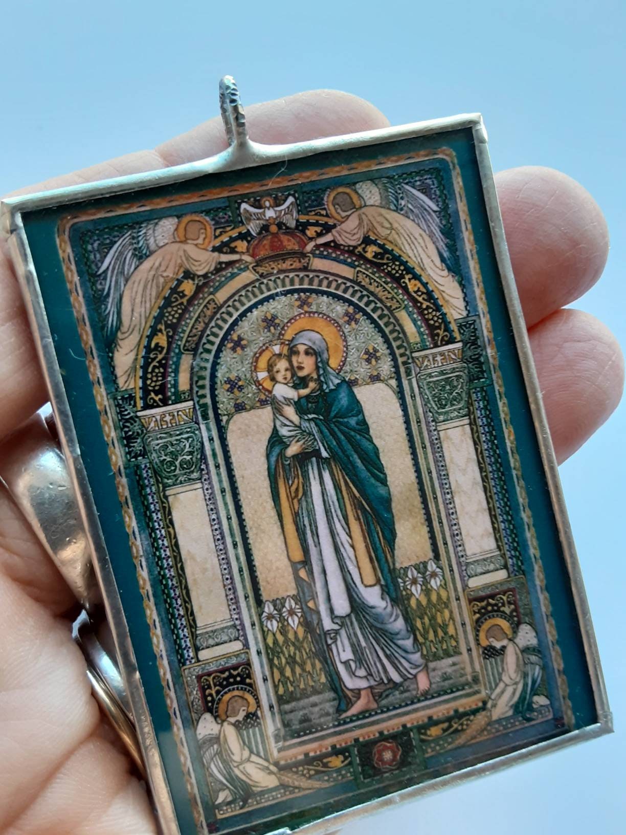 Christmas Ornament Madonna and Child by Jeanne Antoinette Labrousse - Etsy