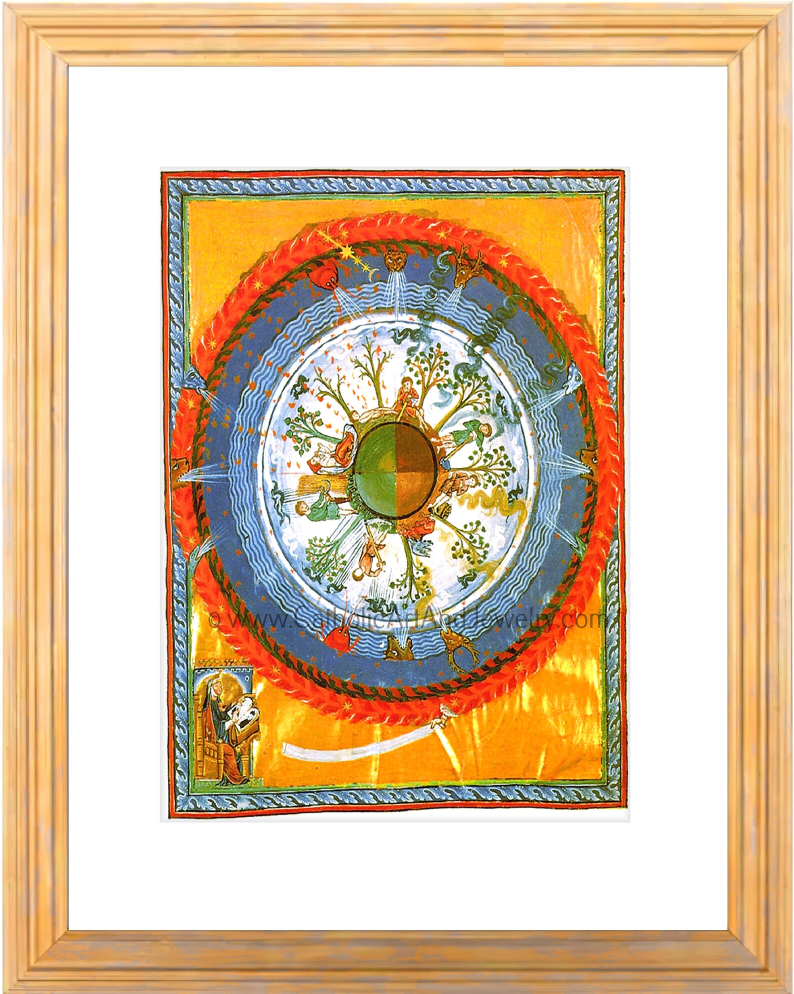 Hildegard of Bingen cosmos, Body, and Soul Catholic Art Print Mystic ...