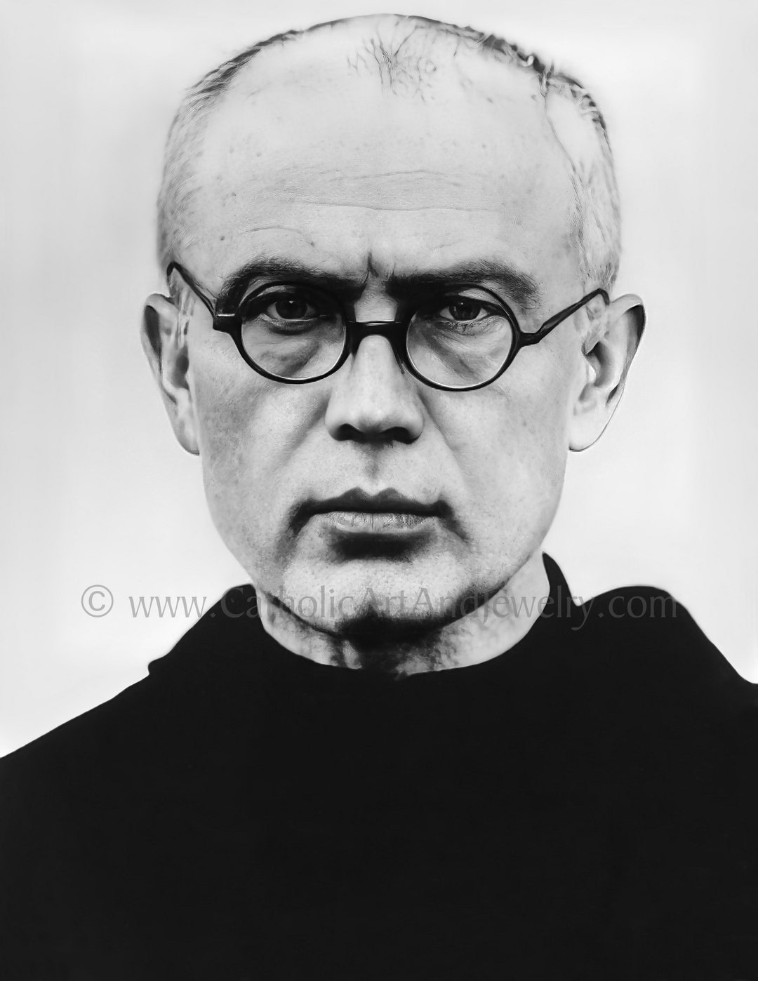 St. Maximilian Kolbe – Exclusive Restored Photo – Catholic Art Print ...