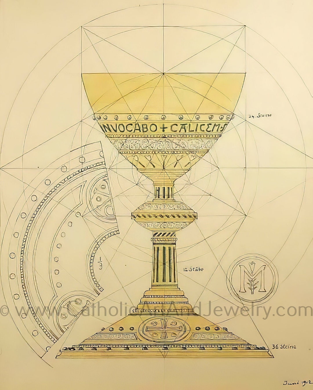 Eucharistic Chalice – From a Benedictine Abbey's Design – Catholic Art ...