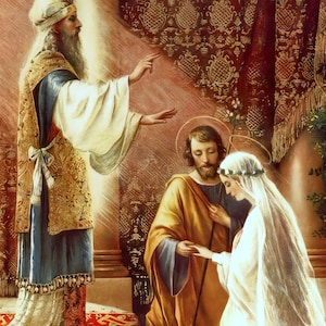 Holy Card – Wedding of Joseph and Mary – Pack of 10/100/1000 – Restored ...