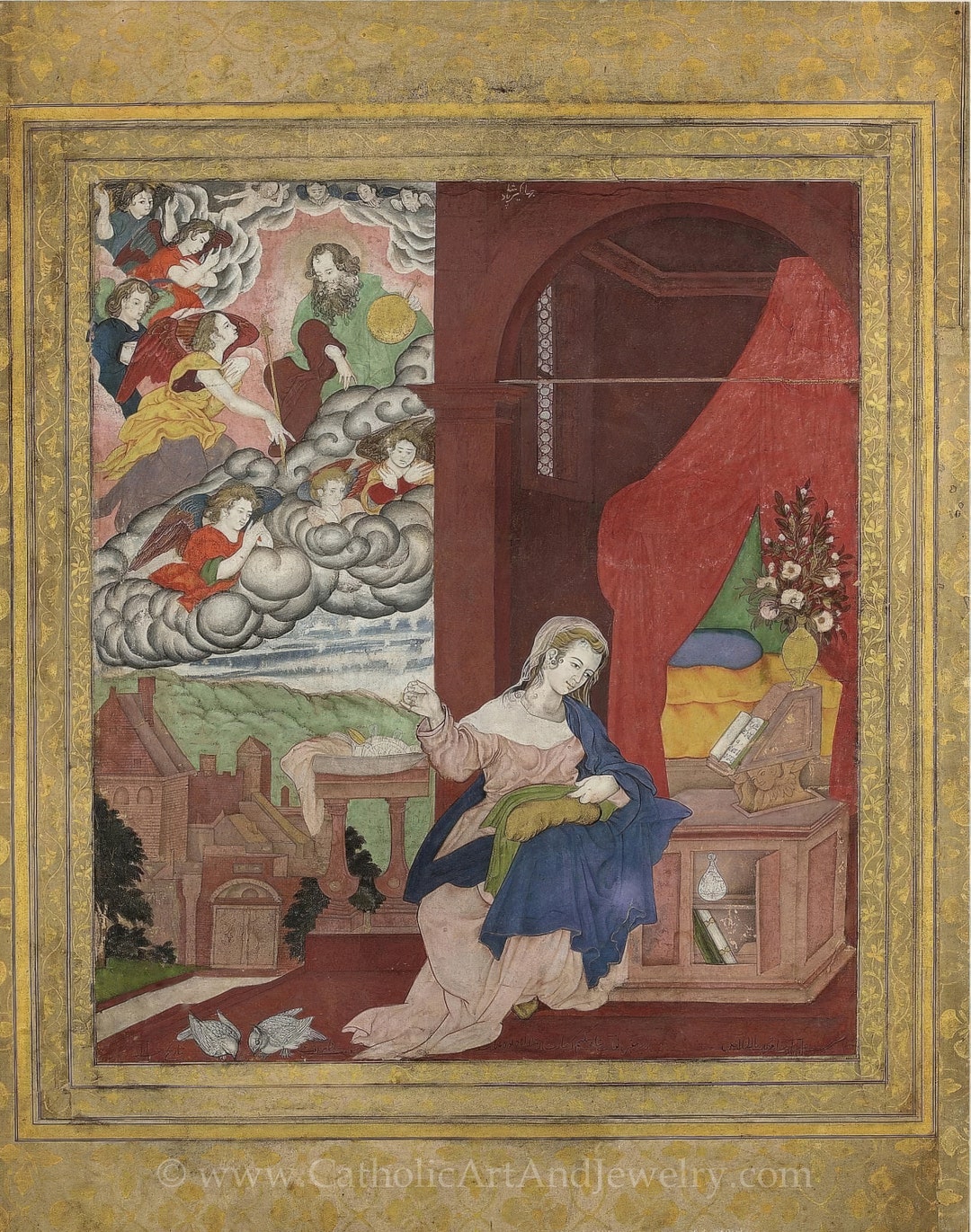 The Annunciation – Indian – Catholic Art Print - Etsy