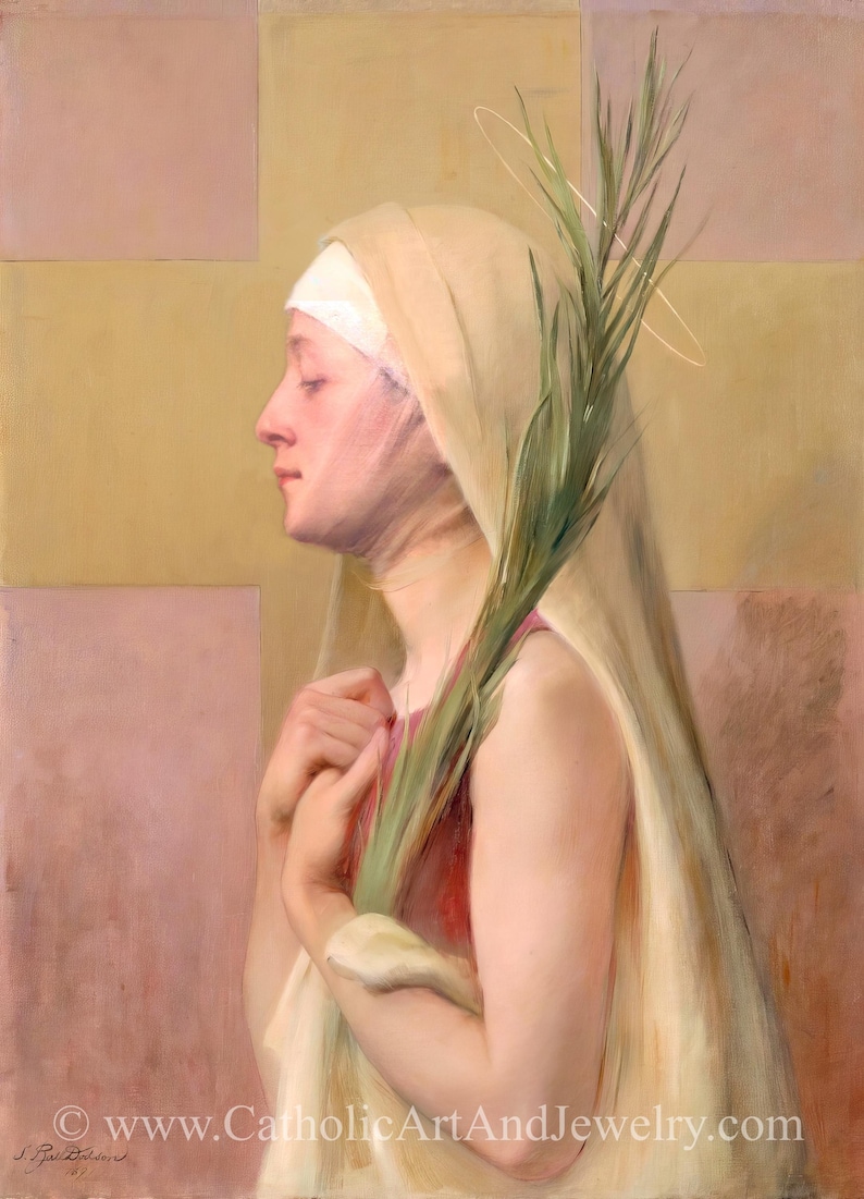 Saint Thecla – Sarah Paxton Ball Dodson – Catholic Art Print – Archival ...