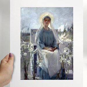Meditation of the Holy Virgin (1889) by Sarah Paxton Ball Dodson - Etsy