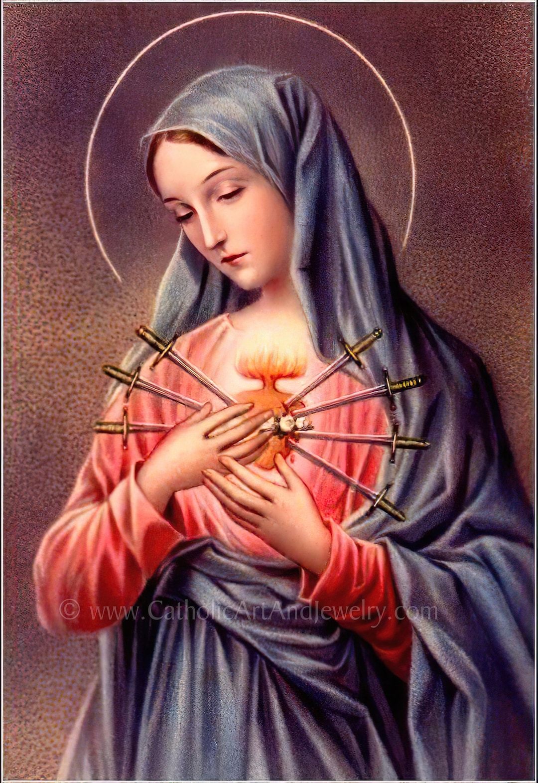 Our Lady of Sorrows – Traditional Catholic Art Print – Archival Quality ...