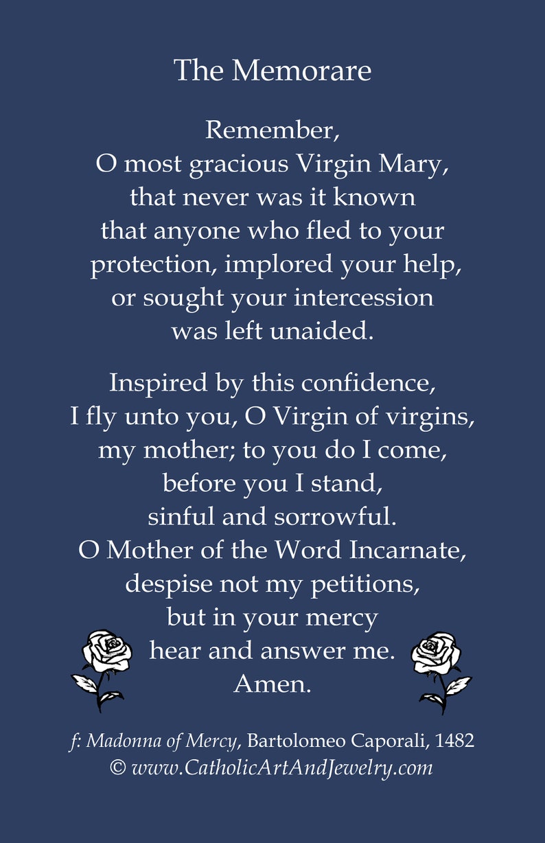 Memorare – Madonna Della Misericordia – by Bartolomeo Caporali – Holy ...