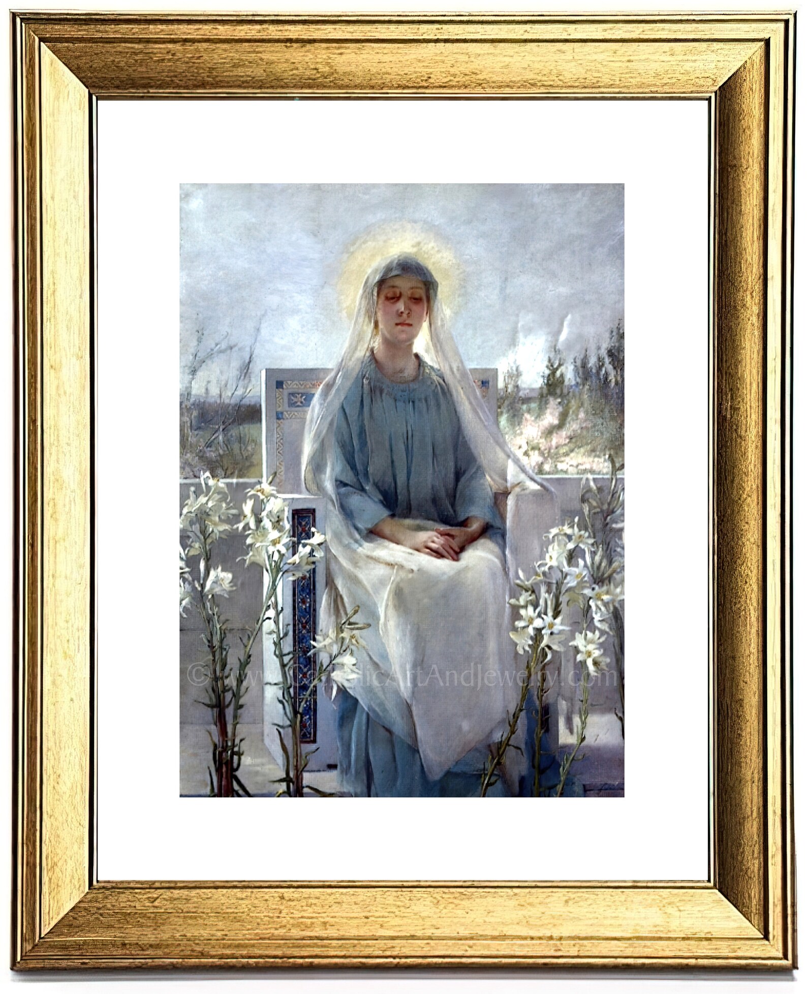 Meditation of the Holy Virgin (1889) by Sarah Paxton Ball Dodson - Etsy