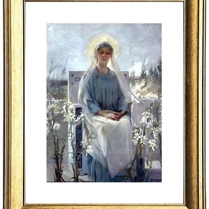 Meditation of the Holy Virgin (1889) by Sarah Paxton Ball Dodson - Etsy