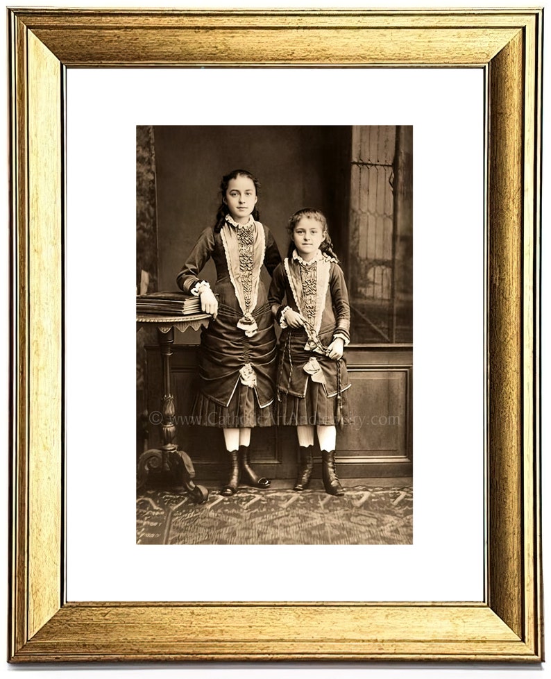 St. Therese & Her Sister Celine Martin – Exclusive Photo Restoration ...