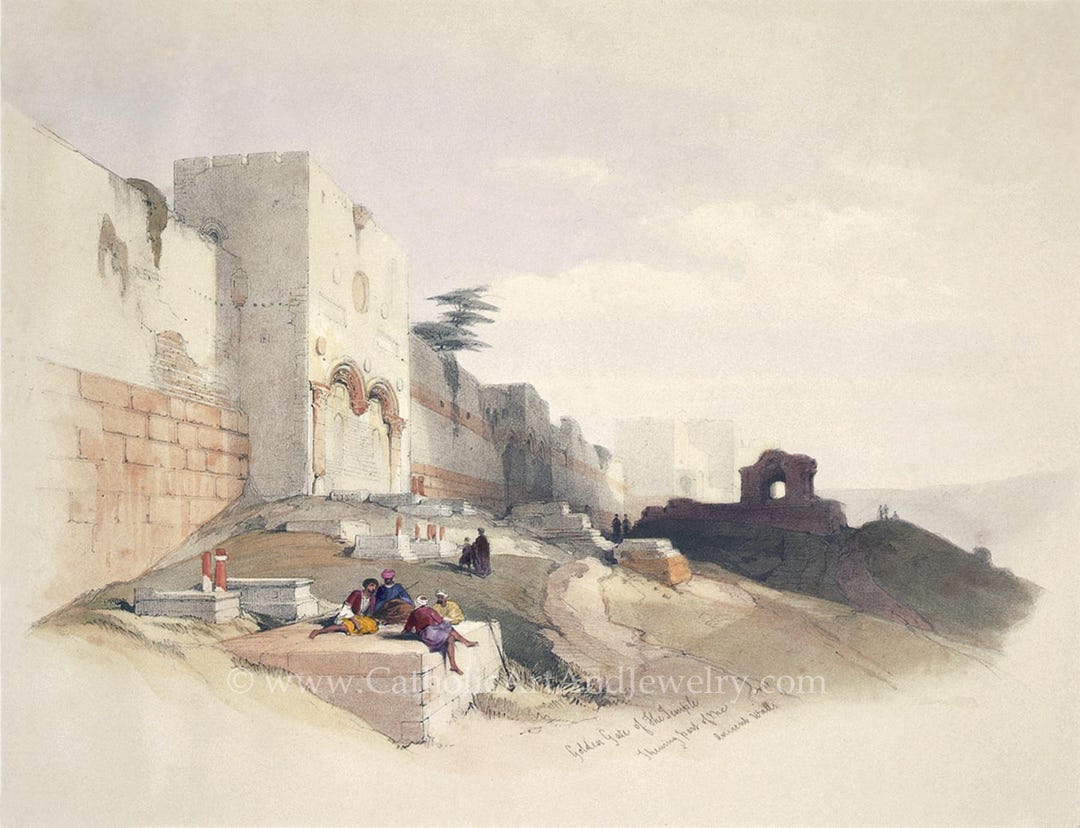 New! Golden Gate of Old Jerusalem – Christ's Triumphant Entry Gate ...