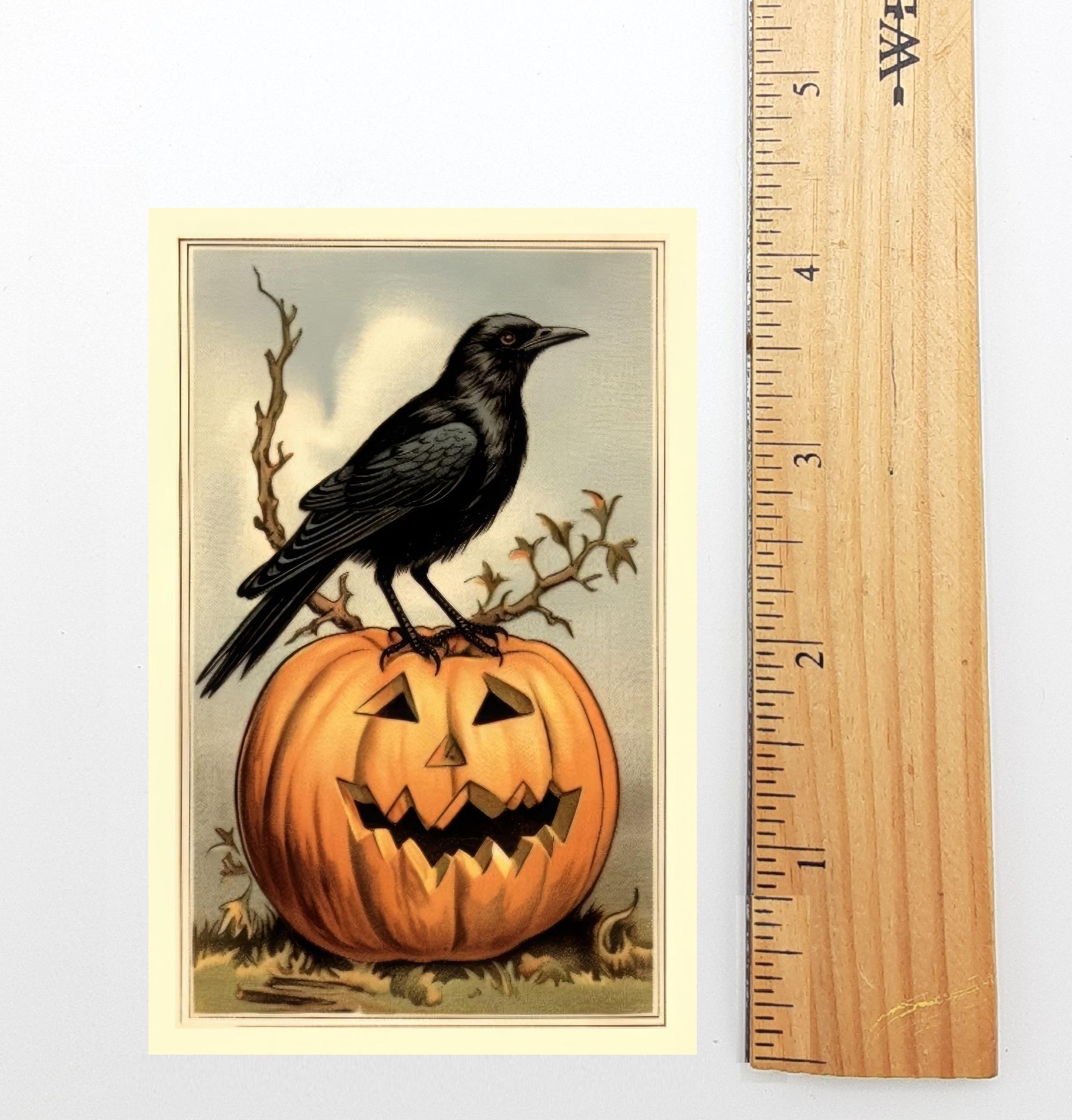 New! Halloween Crow – Catholic Halloween Holy Card – All Hallows' Eve ...