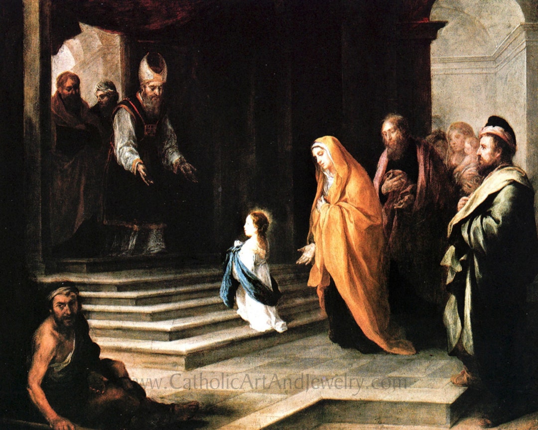 Presentation of Mary in the Temple – 3 Sizes – Archival – Catholic Art ...