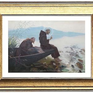 St. Anthony of Padua Preaching to the Fish – Edouard Jerôme Paupion ...
