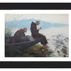 St. Anthony of Padua Preaching to the Fish – Edouard Jerôme Paupion ...