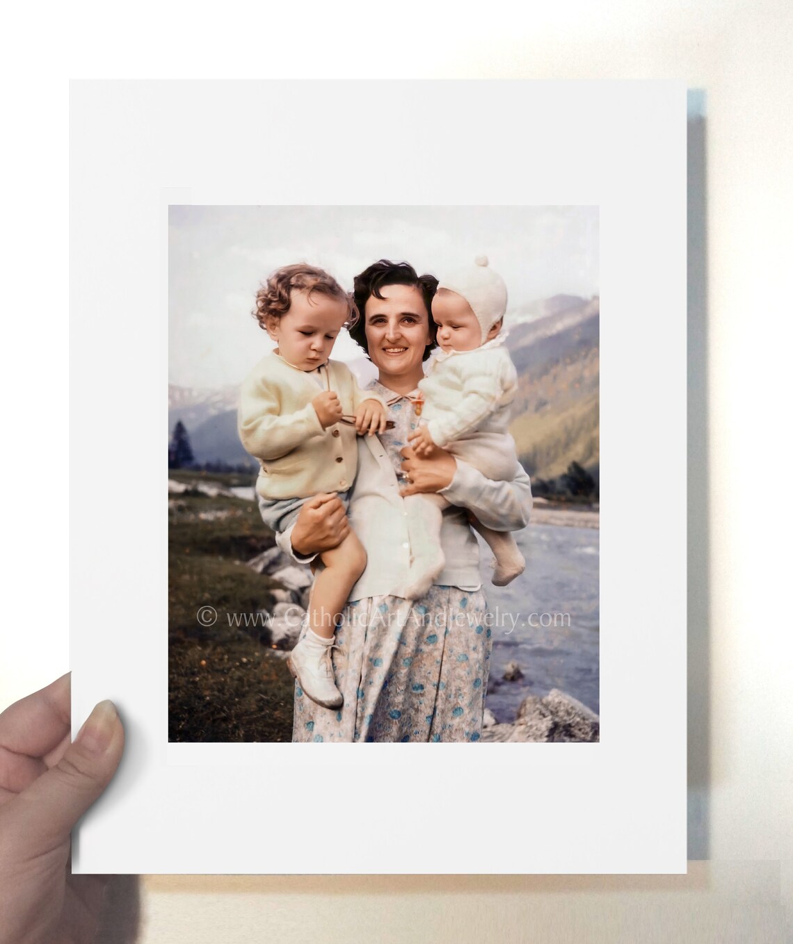 St. Gianna Molla Holding Two of Her Children – Exclusive Photo ...