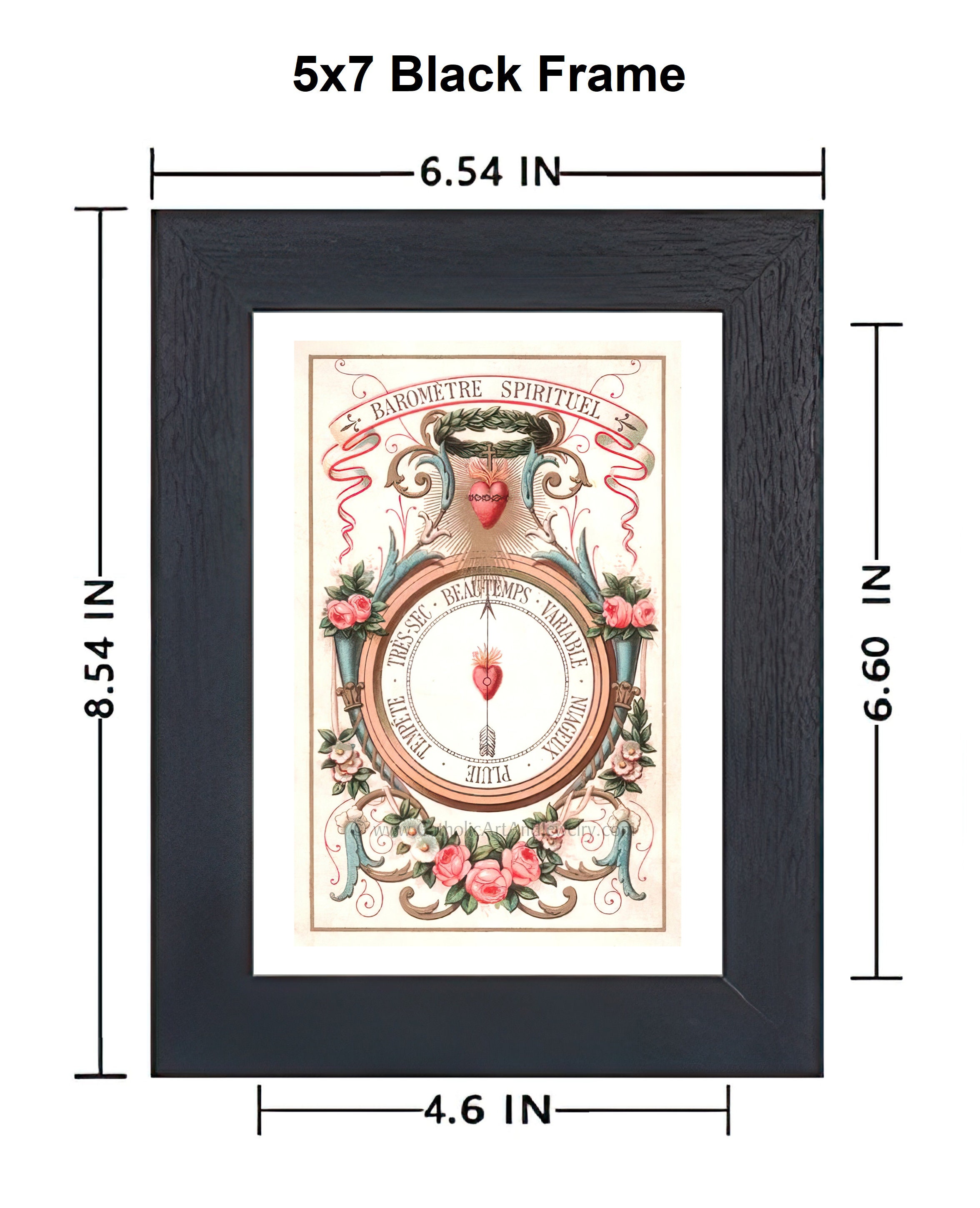 Spiritual Barometer – Based on a Vintage French Holy Card – Catholic ...