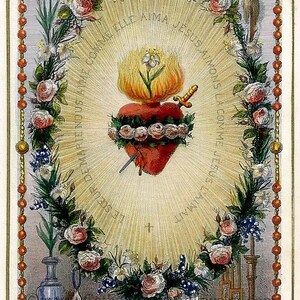Rosary Holy Card – Pack of 10/100/1000 – Restored Vintage Holy Card - Etsy