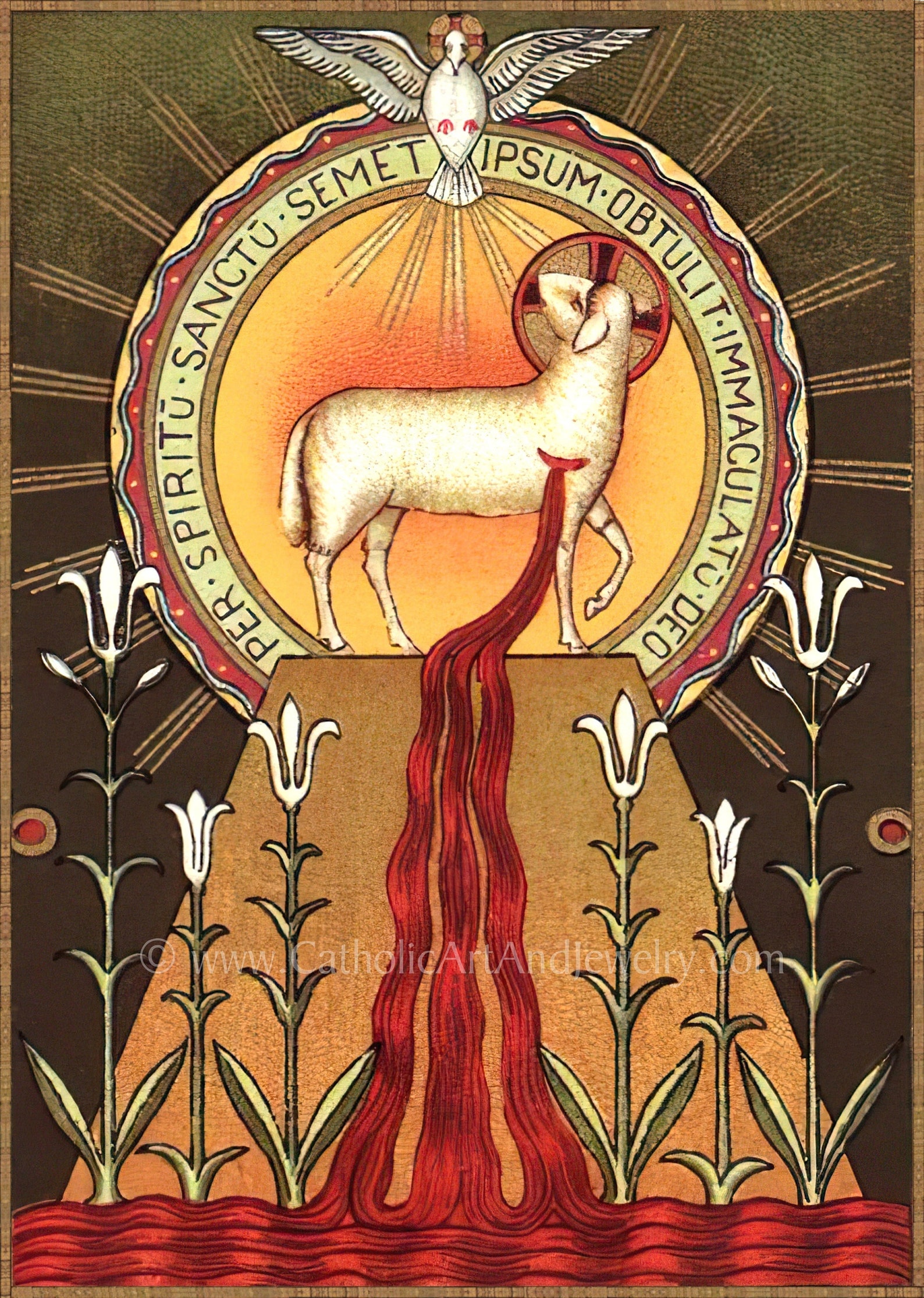 Blood of the Lamb –3 Sizes – Benedictine Beuron Art – Catholic Art ...