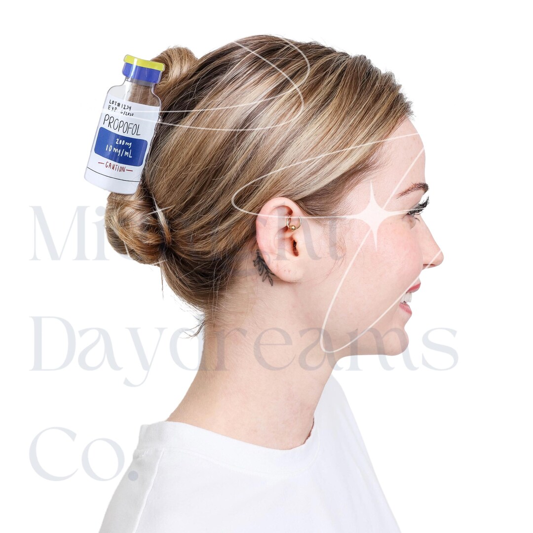 LARGE Propofol Bottle Hair Claw Clip - Etsy